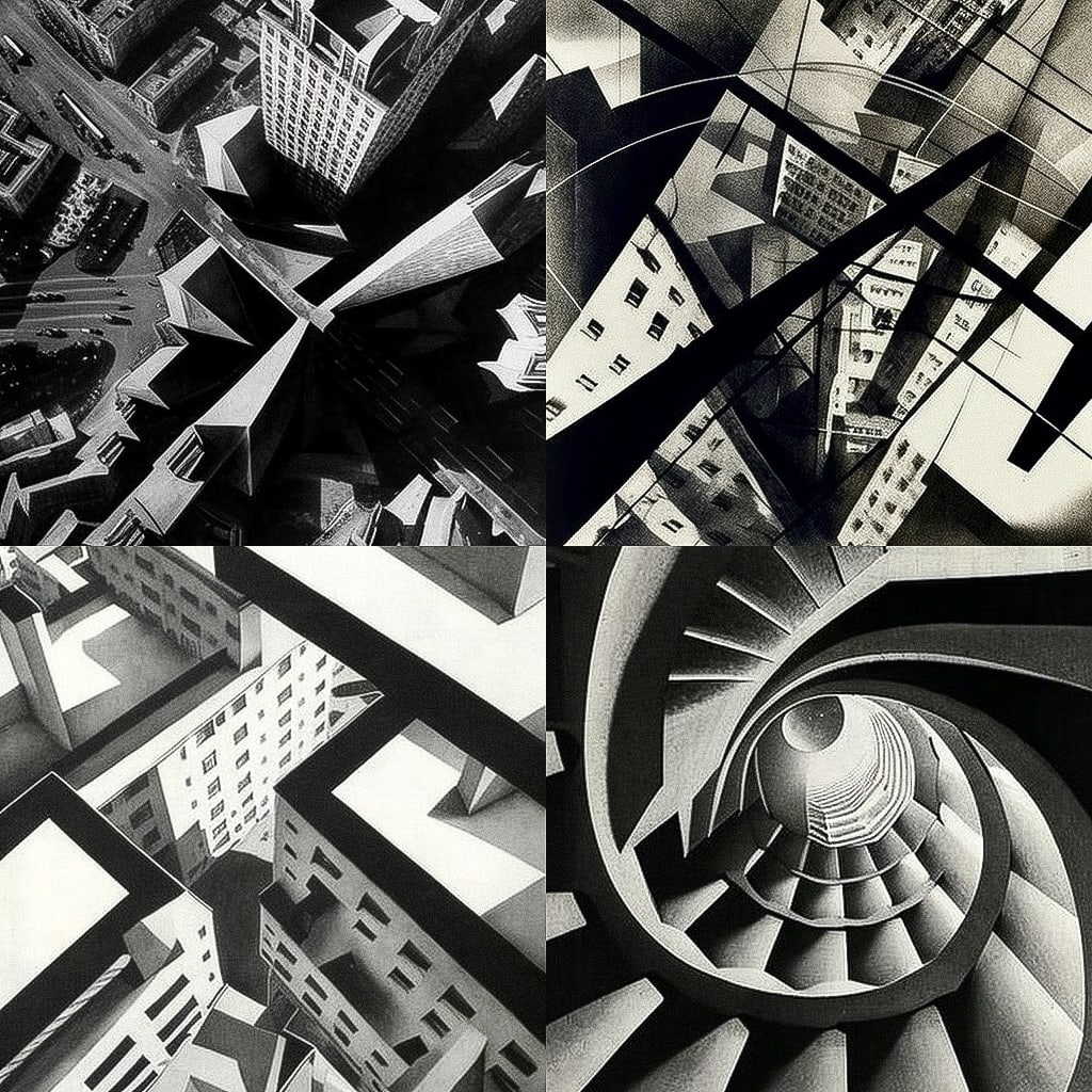 Alexander Rodchenko Midjourney style | Andrei Kovalev's Midlibrary 2.0