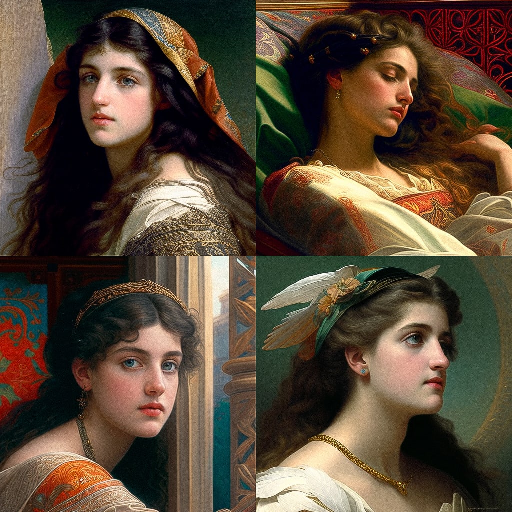 Alexandre Cabanel Midjourney style | Andrei Kovalev's Midlibrary 2.0