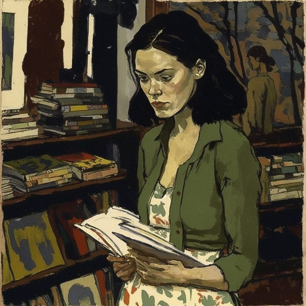 Alice Neel Midjourney style | Andrei Kovalev's Midlibrary 2.0