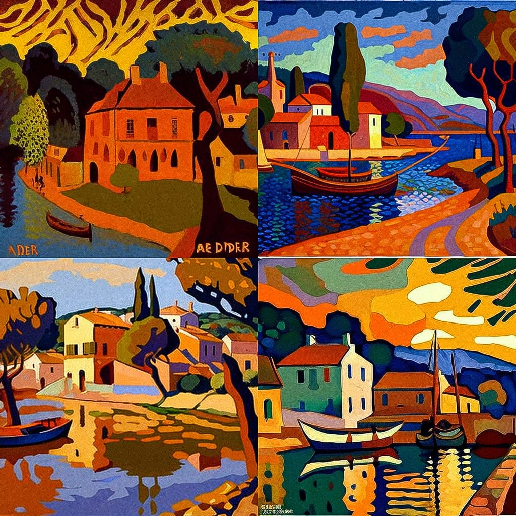Andre Derain Midjourney style | Andrei Kovalev's Midlibrary 2.0