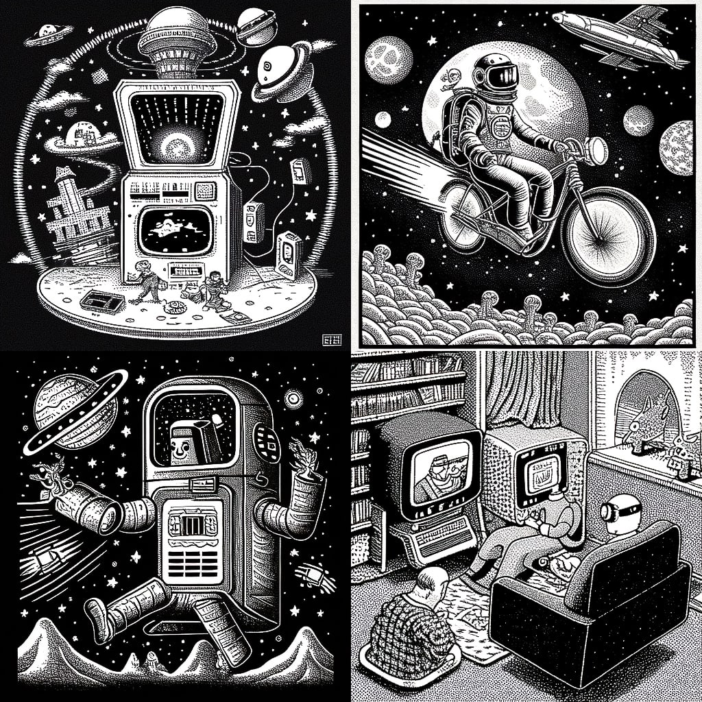 Andy Singer Midjourney style | Andrei Kovalev's Midlibrary 2.0