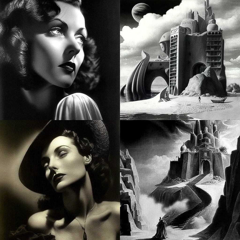 Angus McBean Midjourney style | Andrei Kovalev's Midlibrary 2.0
