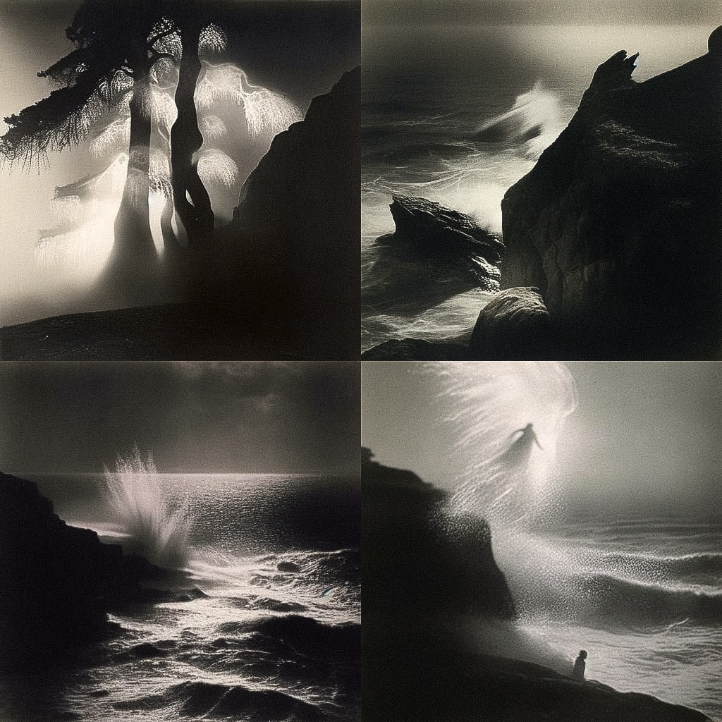 Anne Brigman Midjourney style | Andrei Kovalev's Midlibrary 2.0