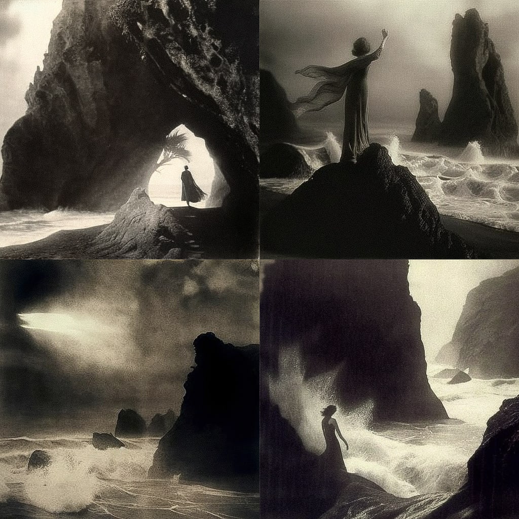 Anne Brigman Midjourney style | Andrei Kovalev's Midlibrary 2.0