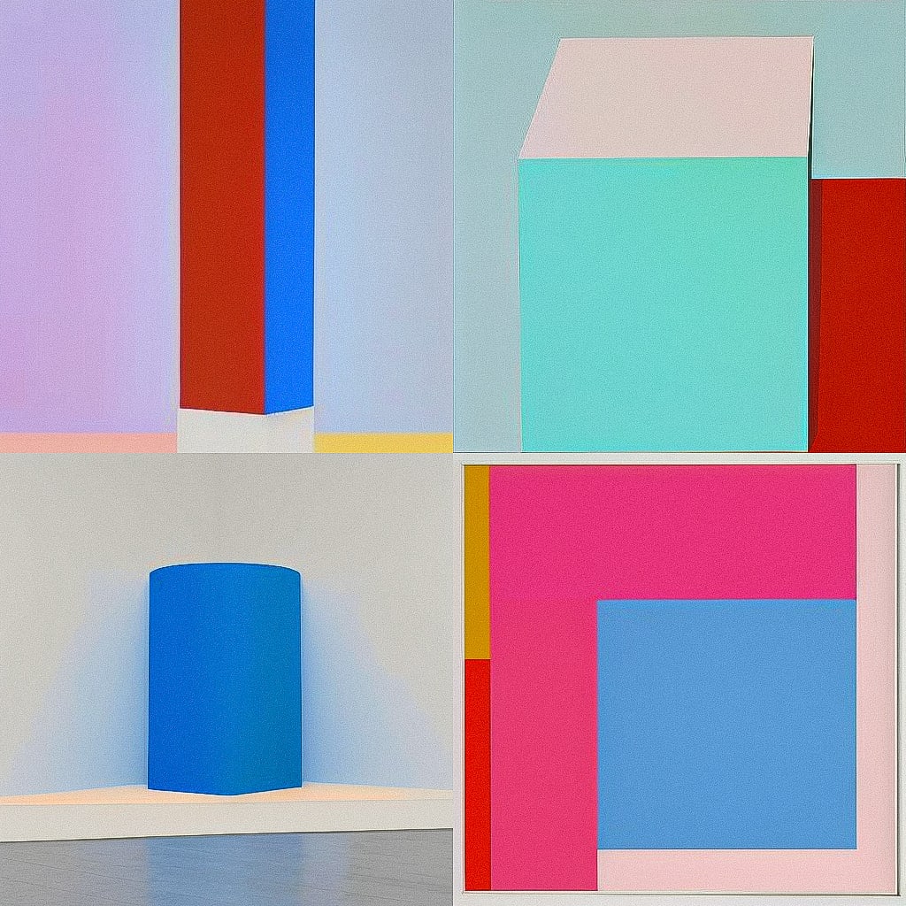 Anne Truitt Midjourney style | Andrei Kovalev's Midlibrary 2.0