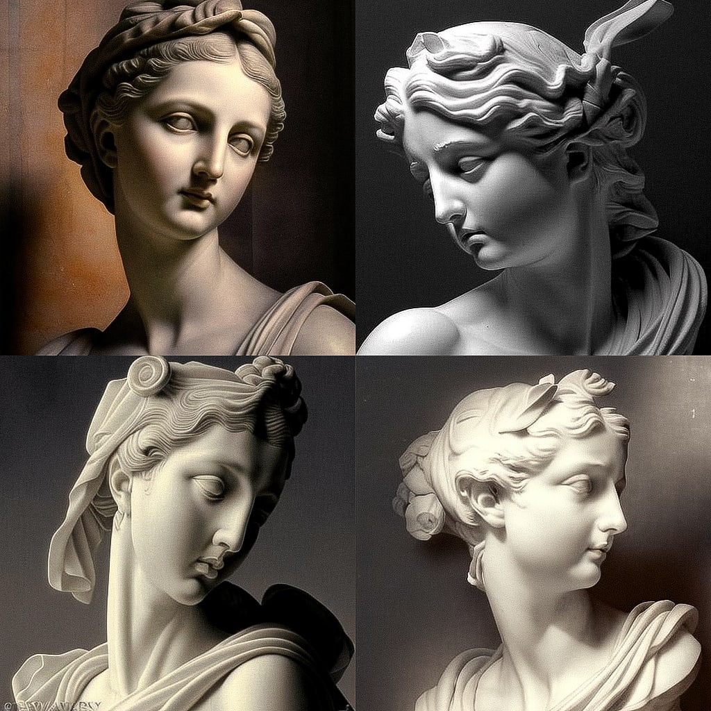 Antonio Canova Midjourney style | Andrei Kovalev's Midlibrary 2.0