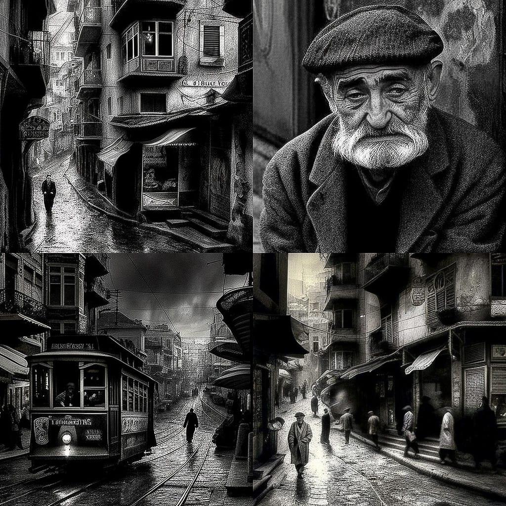 Ara Guler Midjourney style | Andrei Kovalev's Midlibrary 2.0