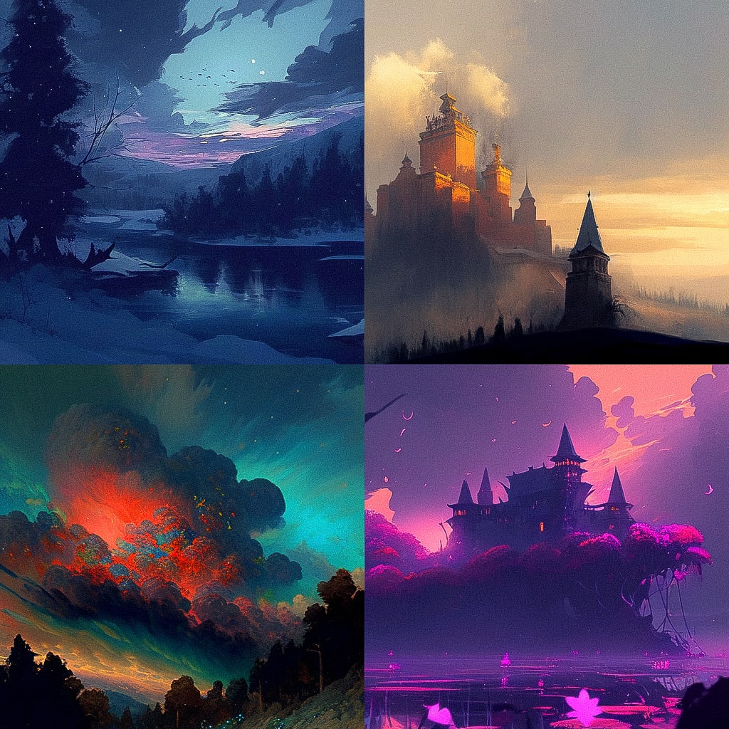 Bob Ross Midjourney style | Andrei Kovalev's Midlibrary 2.0