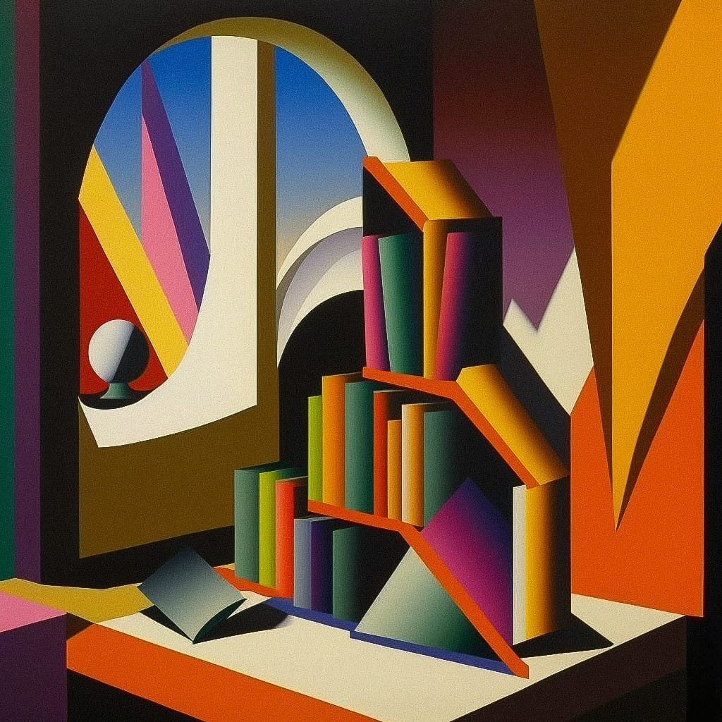 Auguste Herbin Midjourney style | Andrei Kovalev's Midlibrary