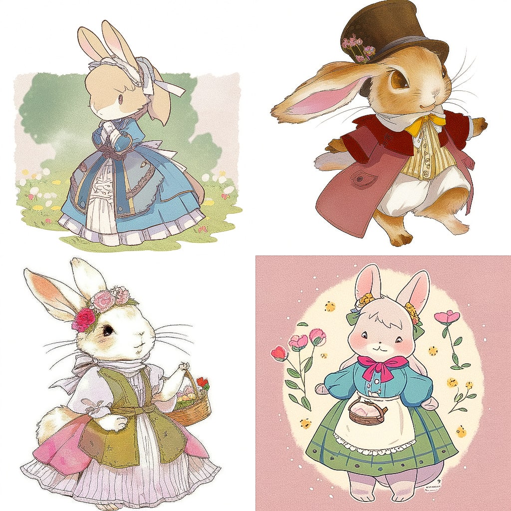 Beatrix Potter Midjourney style | Andrei Kovalev's Midlibrary 2.0