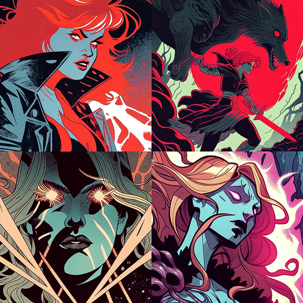 Becky Cloonan Midjourney style | Andrei Kovalev's Midlibrary 2.0