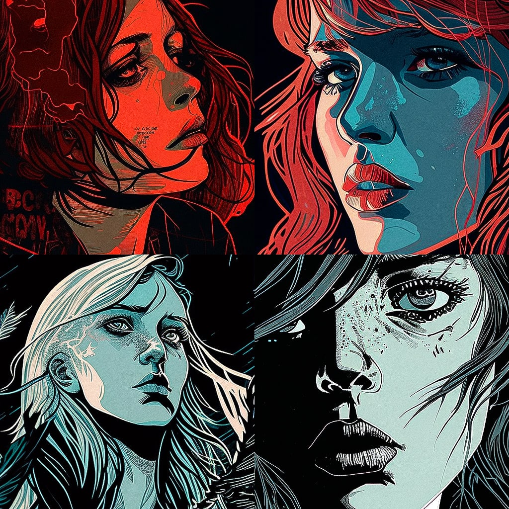 Becky Cloonan Midjourney style | Andrei Kovalev's Midlibrary 2.0