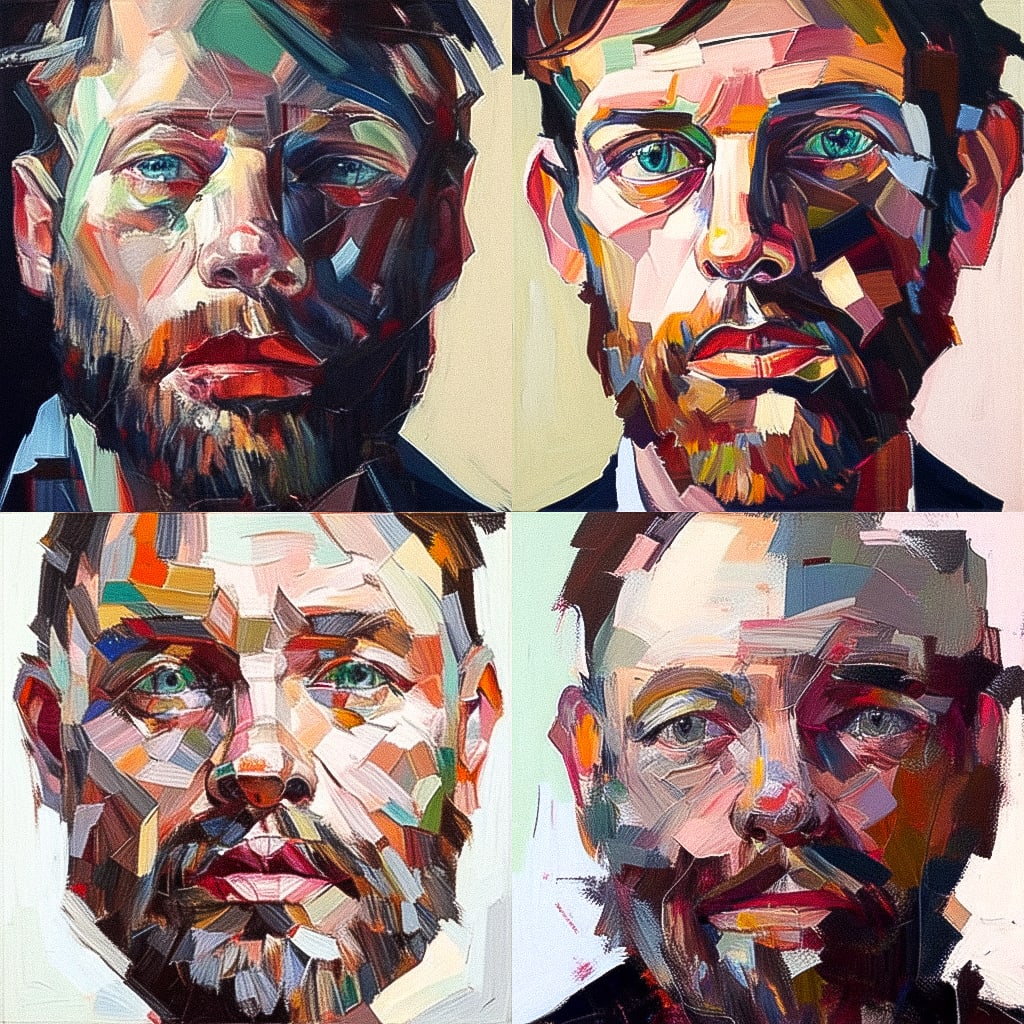 Ben Quilty Midjourney style | Andrei Kovalev's Midlibrary 2.0