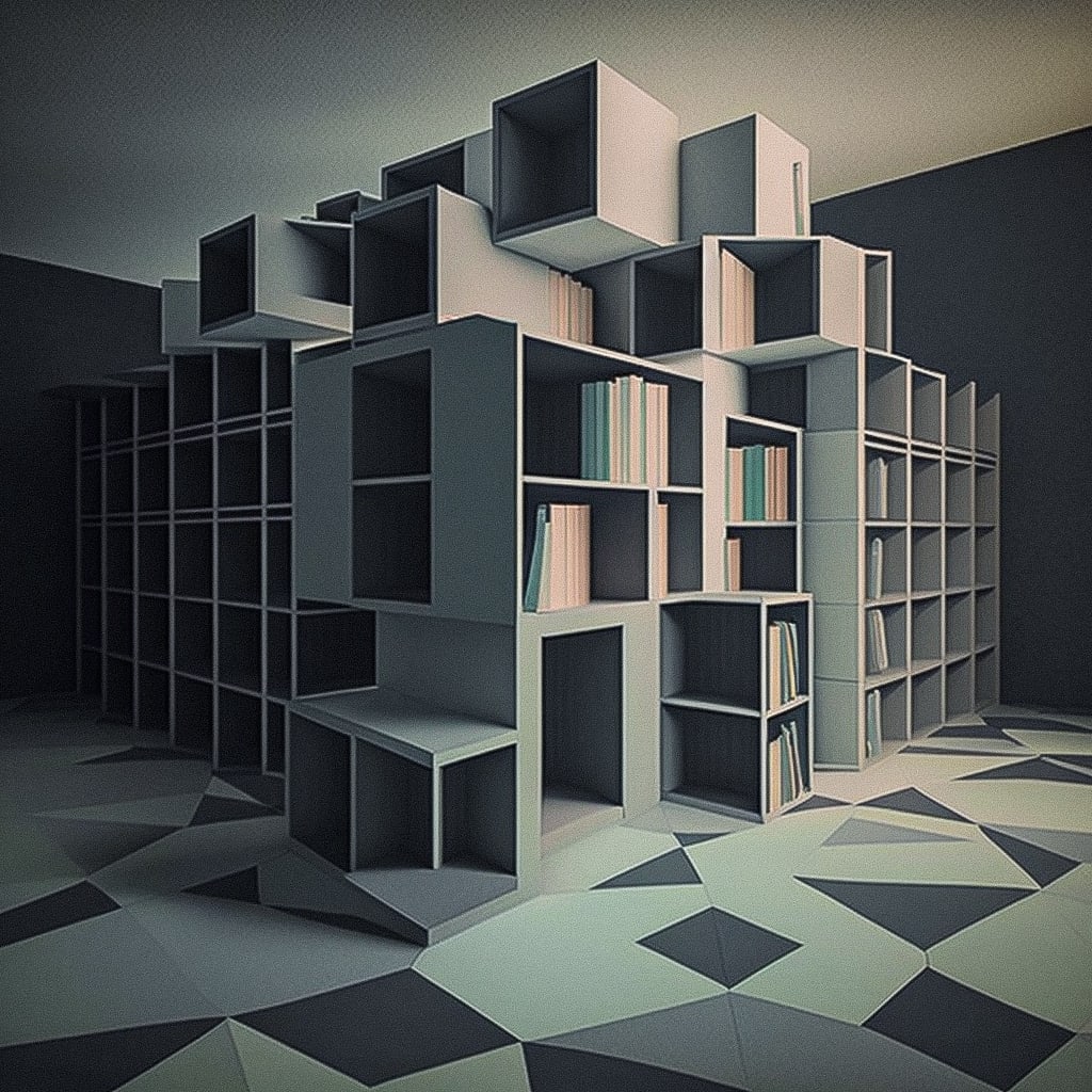 Bruno Munari Midjourney style | Andrei Kovalev's Midlibrary 2.0