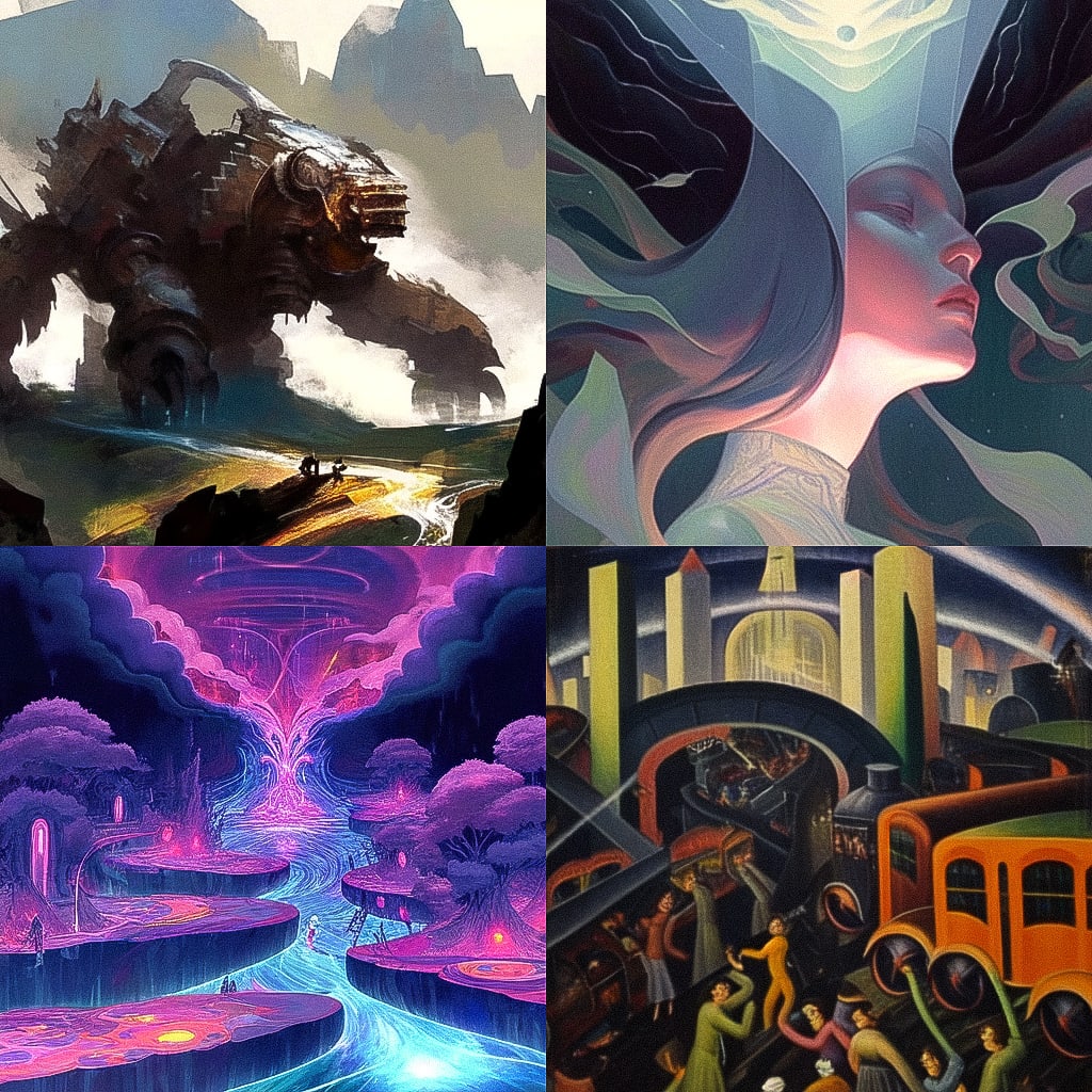 Daniel Merriam Midjourney style | Andrei Kovalev's Midlibrary 2.0