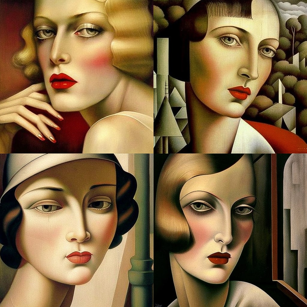 Christian Schad Midjourney style | Andrei Kovalev's Midlibrary 2.0