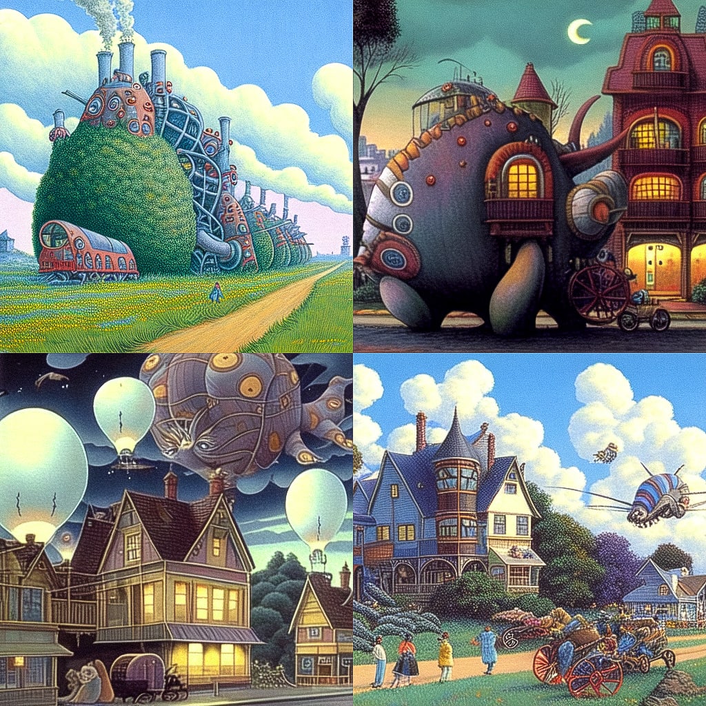 David Wiesner Midjourney style | Andrei Kovalev's Midlibrary 2.0