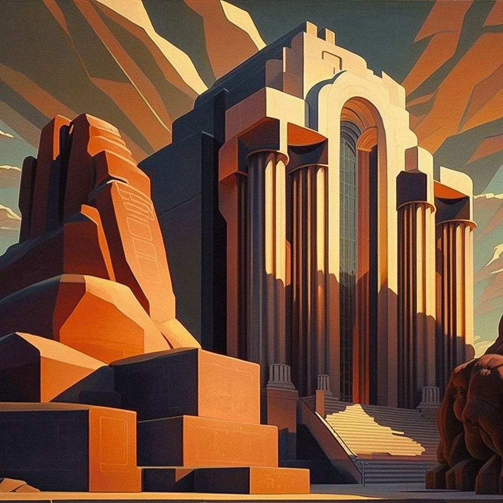 Ed Mell Midjourney style | Andrei Kovalev's Midlibrary 2.0