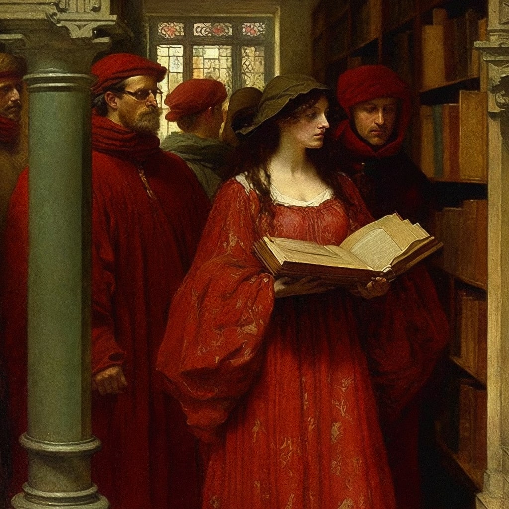 Edwin Austin Abbey Midjourney style | Andrei Kovalev's Midlibrary 2.0