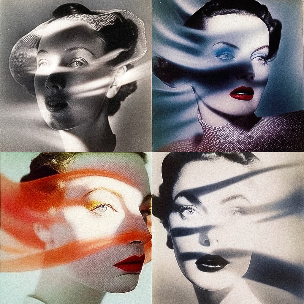 Erwin Blumenfeld Midjourney style | Andrei Kovalev's Midlibrary 2.0