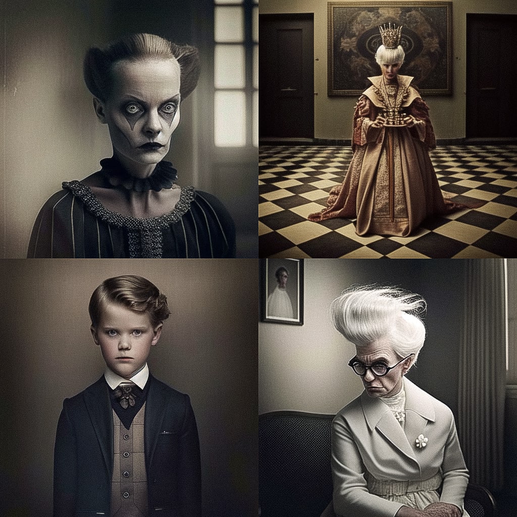 Erwin Olaf Midjourney style | Andrei Kovalev's Midlibrary 2.0