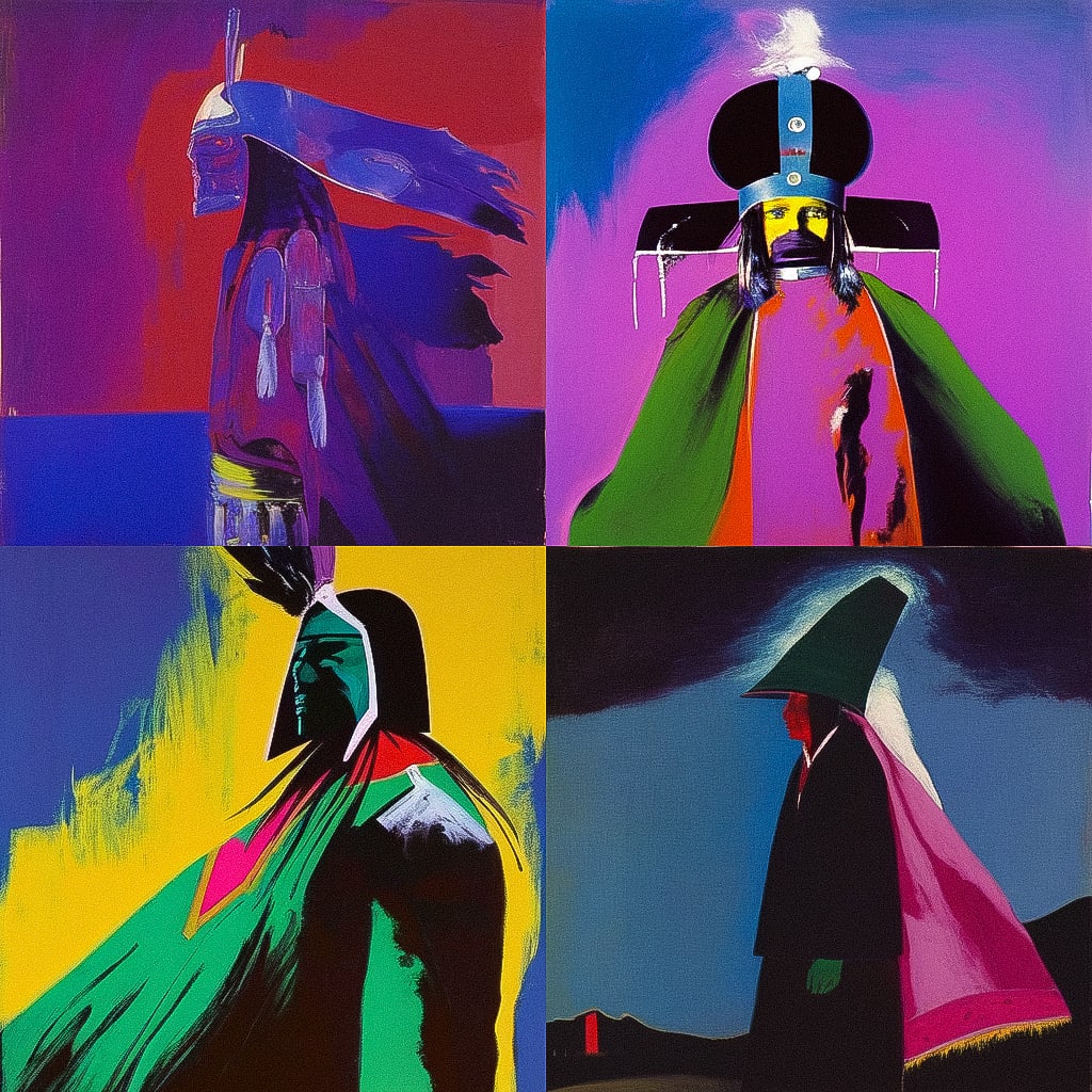 Fritz Scholder Midjourney style | Andrei Kovalev's Midlibrary 2.0