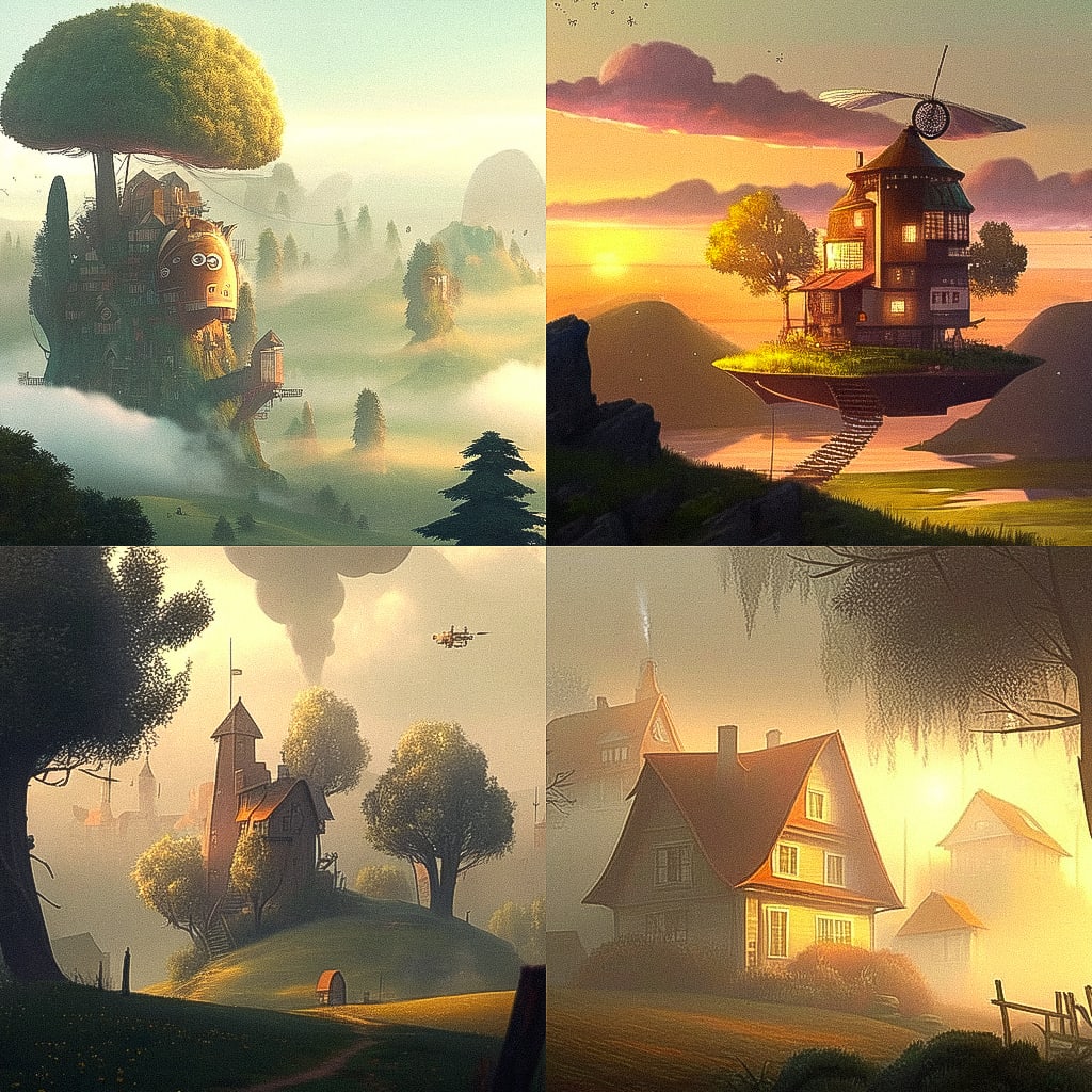 Gediminas Pranckevicius Midjourney style | Andrei Kovalev's Midlibrary 2.0