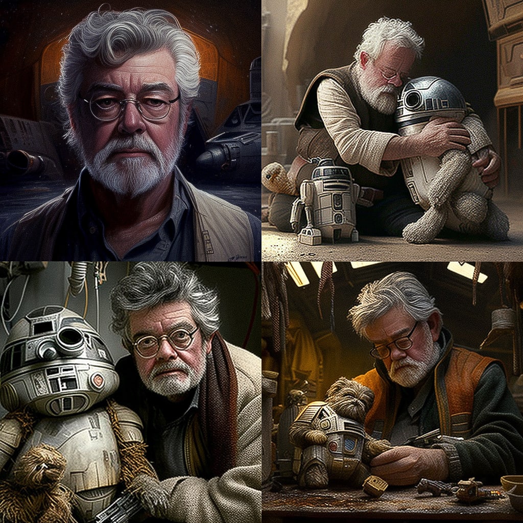 George Lucas Midjourney style | Andrei Kovalev's Midlibrary 2.0