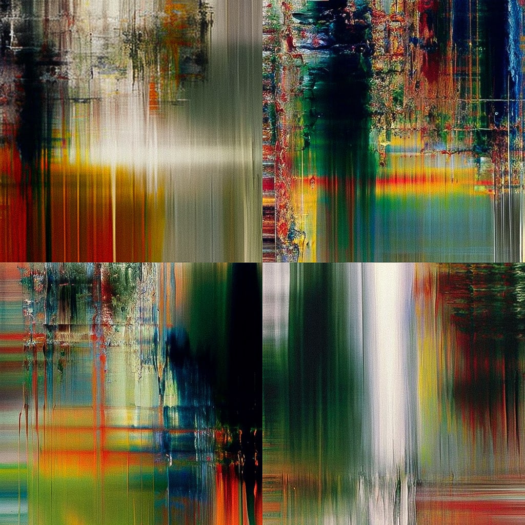 Gerhard Richter Midjourney style | Andrei Kovalev's Midlibrary 2.0