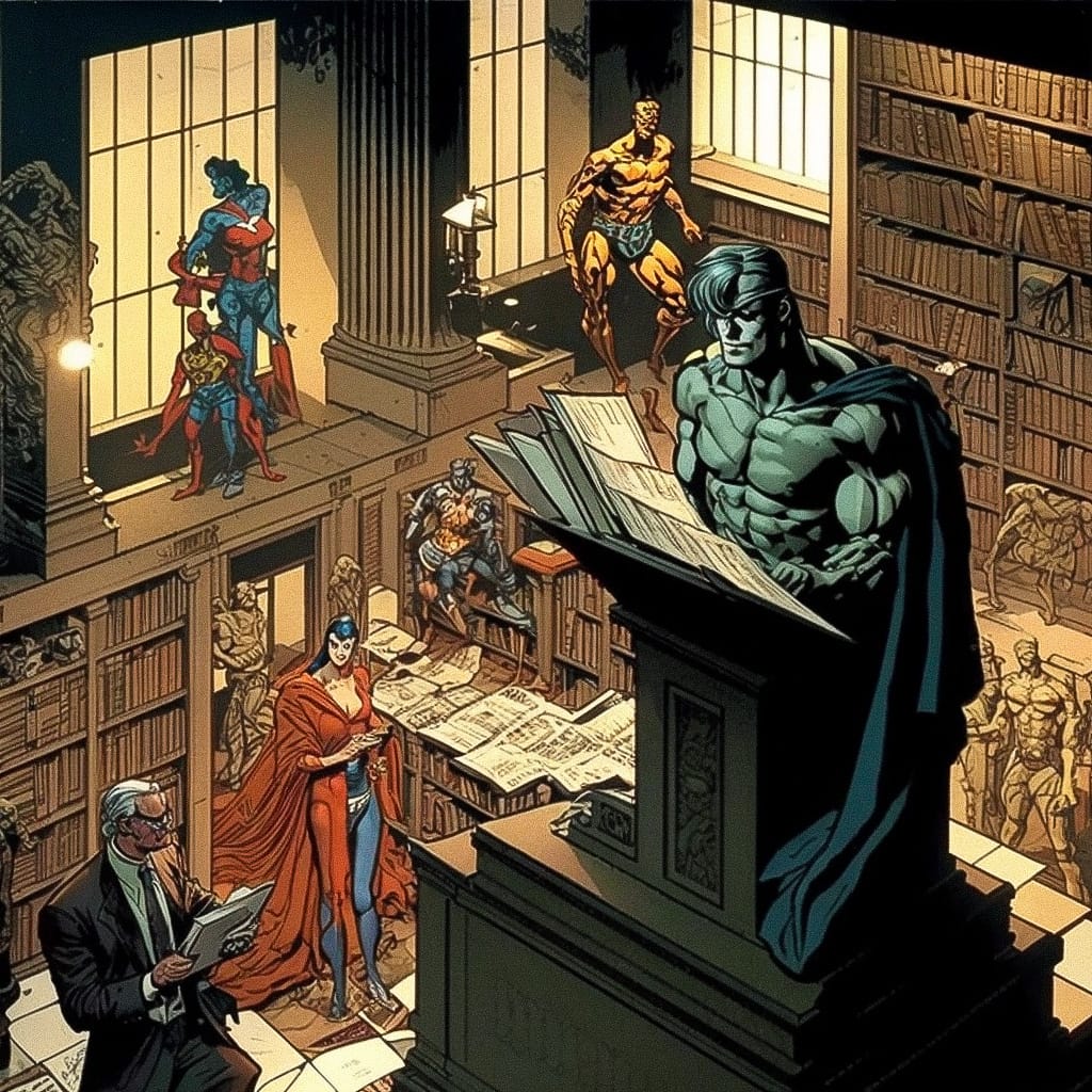 Gil Kane Midjourney style | Andrei Kovalev's Midlibrary 2.0