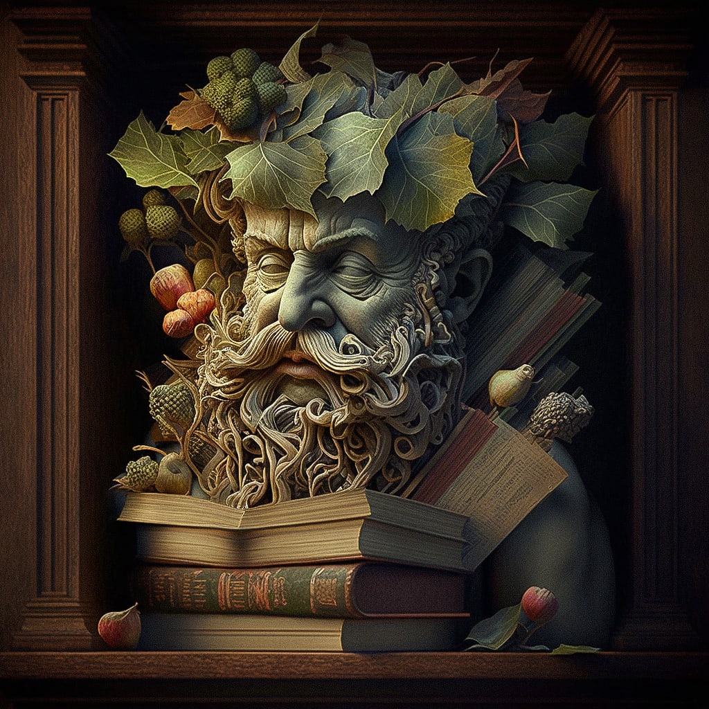 Giuseppe Arcimboldo Midjourney style | Andrei Kovalev's Midlibrary