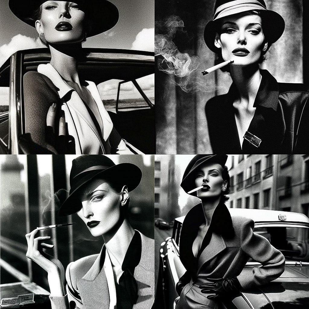 Helmut Newton Midjourney style | Andrei Kovalev's Midlibrary 2.0