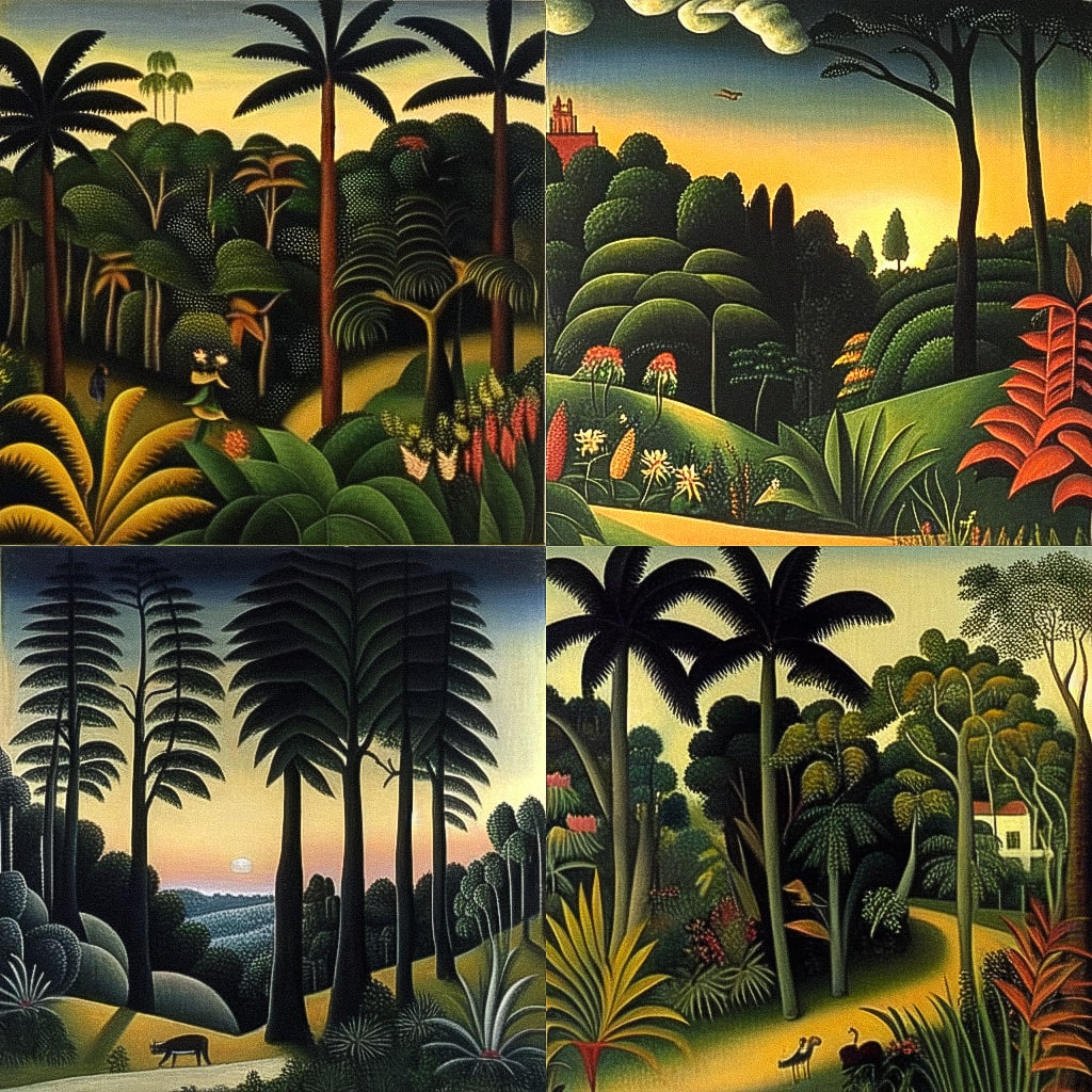 Henri Rousseau Midjourney style | Andrei Kovalev's Midlibrary 2.0 Henri Rousseau Midjourney style | Andrei Kovalev's Midlibrary 2.0