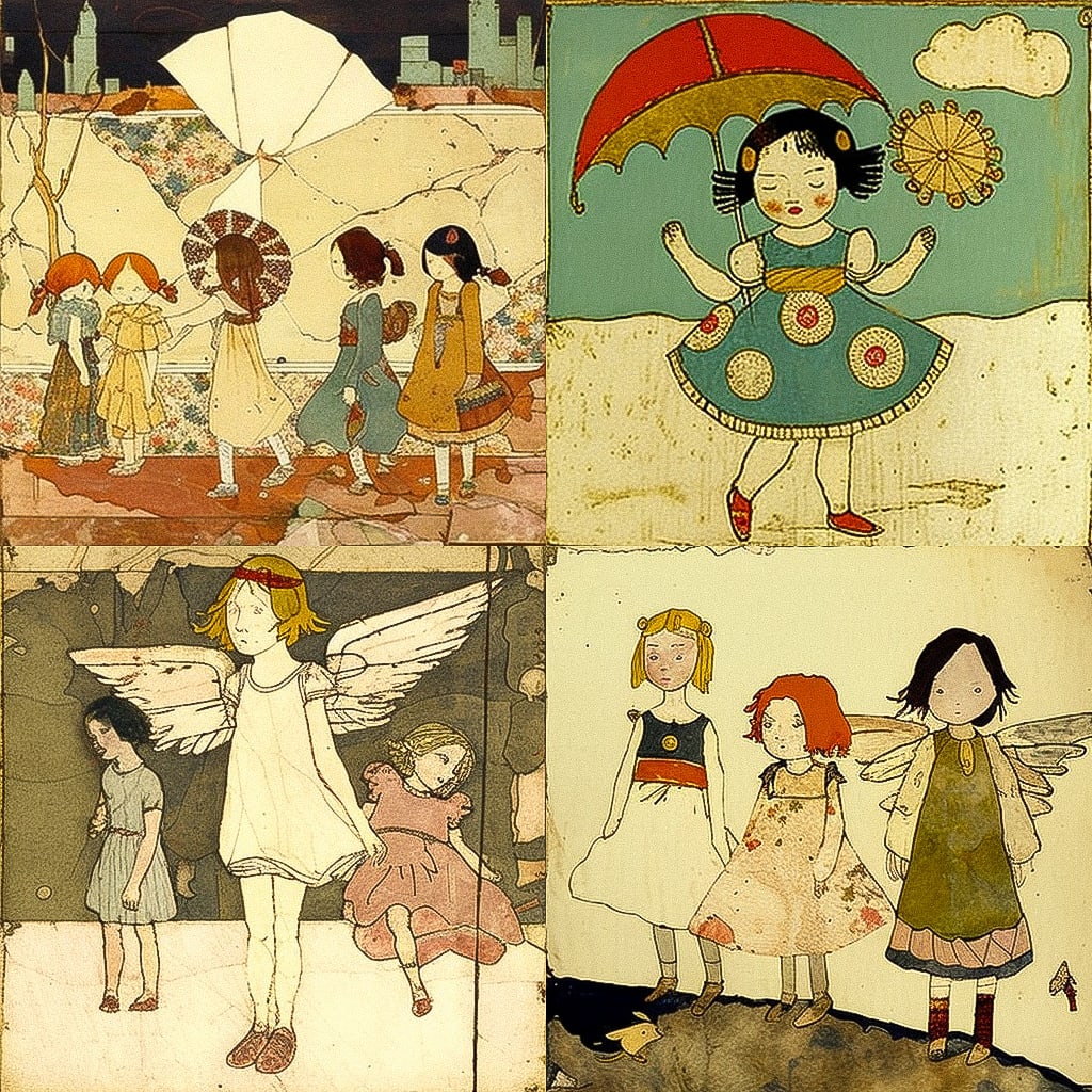 Henry Darger Midjourney style | Andrei Kovalev's Midlibrary 2.0