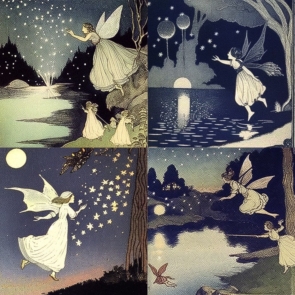 Ida Rentoul Outhwaite Midjourney style | Andrei Kovalev's Midlibrary 2.0