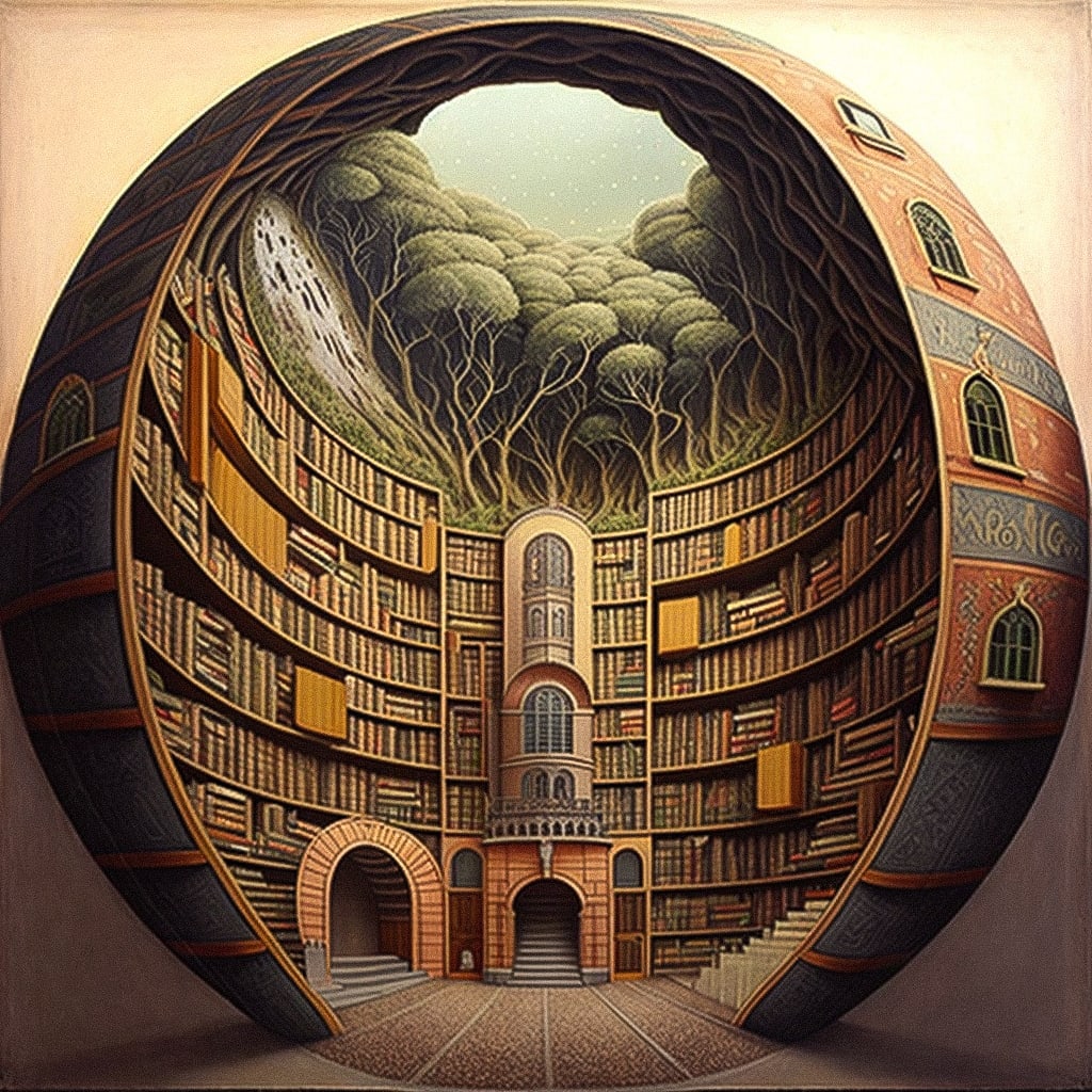 Jacek Yerka Midjourney style | Andrei Kovalev's Midlibrary 2.0