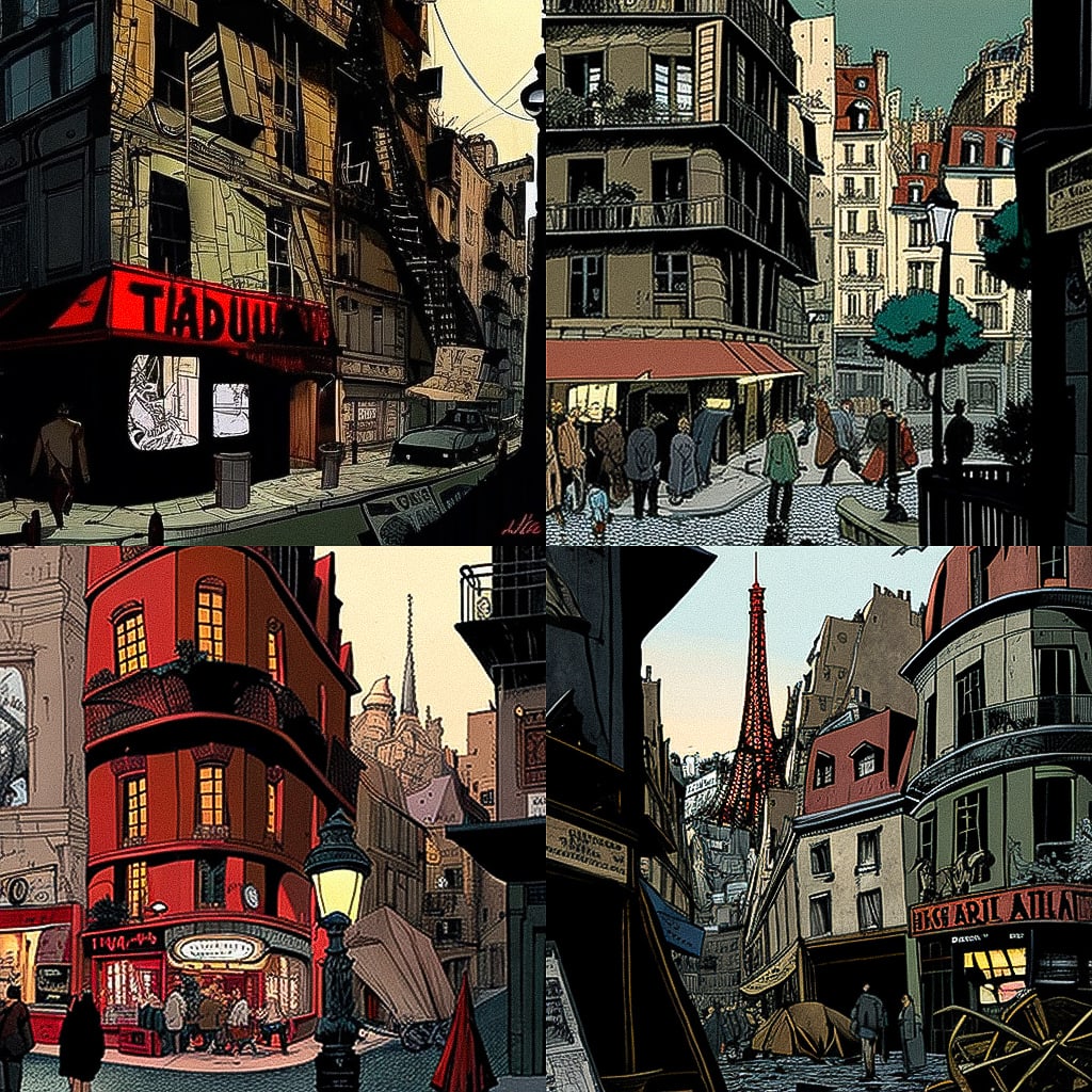 Jacques Tardi Midjourney style | Andrei Kovalev's Midlibrary 2.0