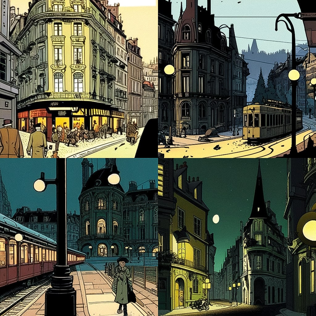 Jacques Tardi Midjourney style | Andrei Kovalev's Midlibrary 2.0