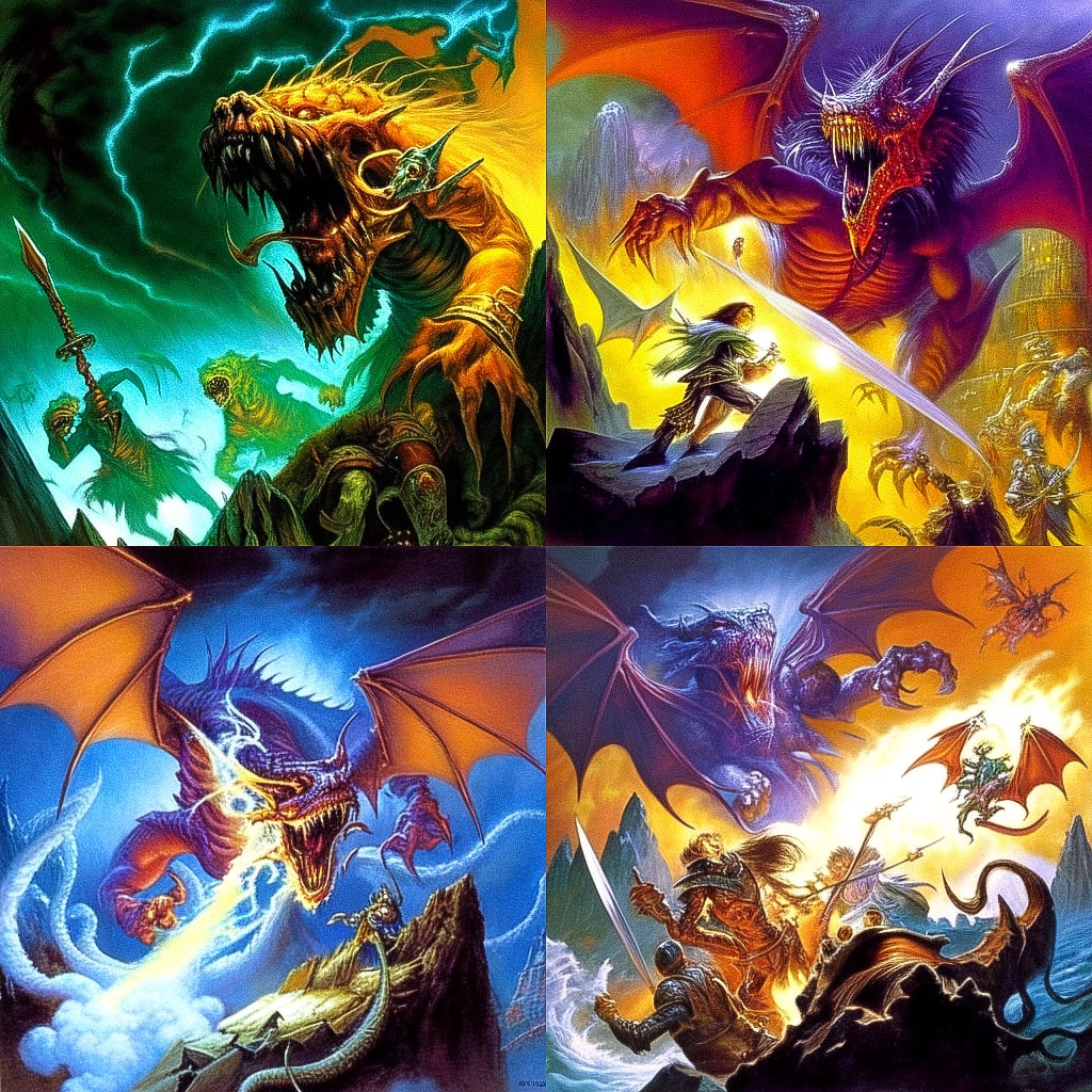 Jeff Easley Midjourney style | Andrei Kovalev's Midlibrary 2.0