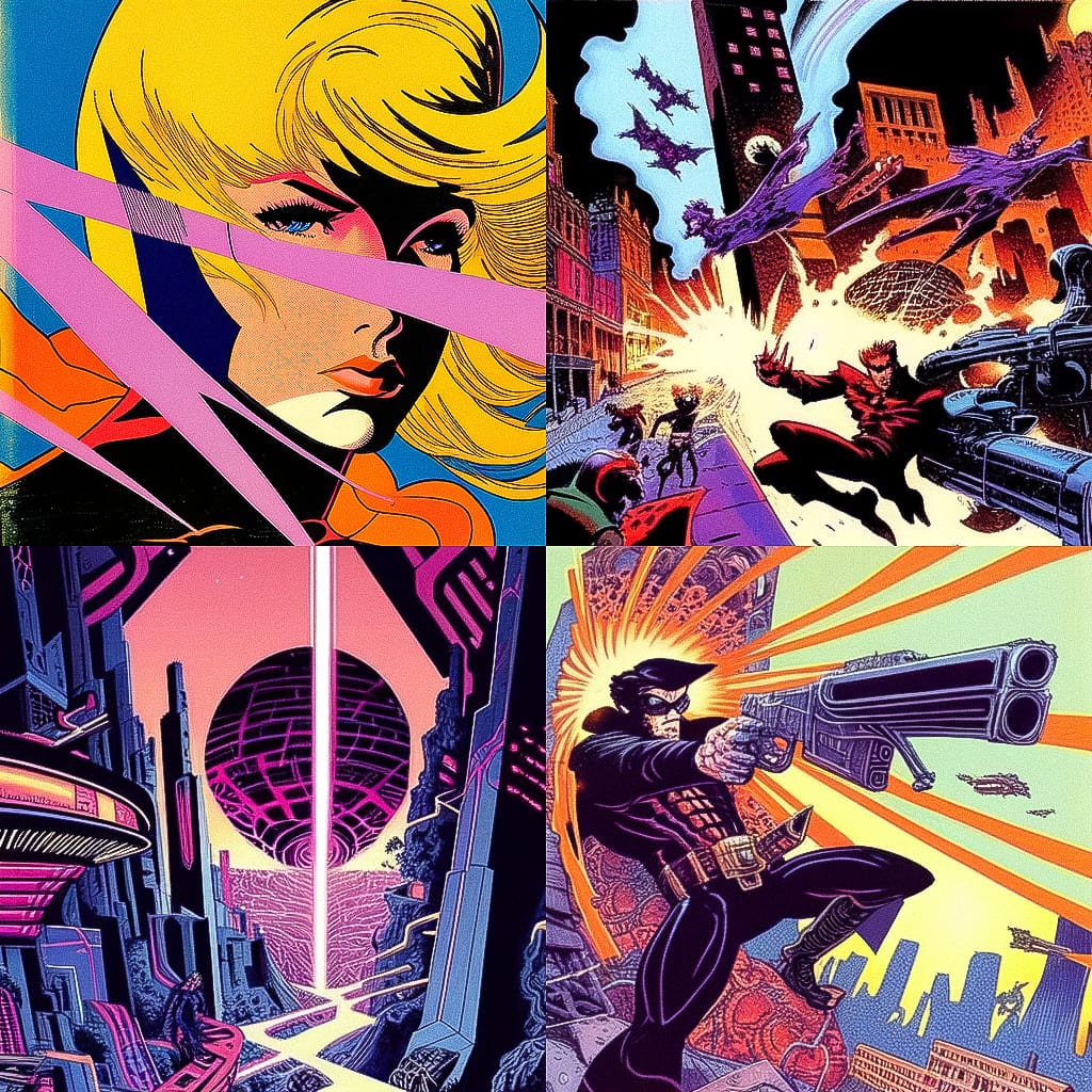 Jim Steranko Midjourney style | Andrei Kovalev's Midlibrary 2.0