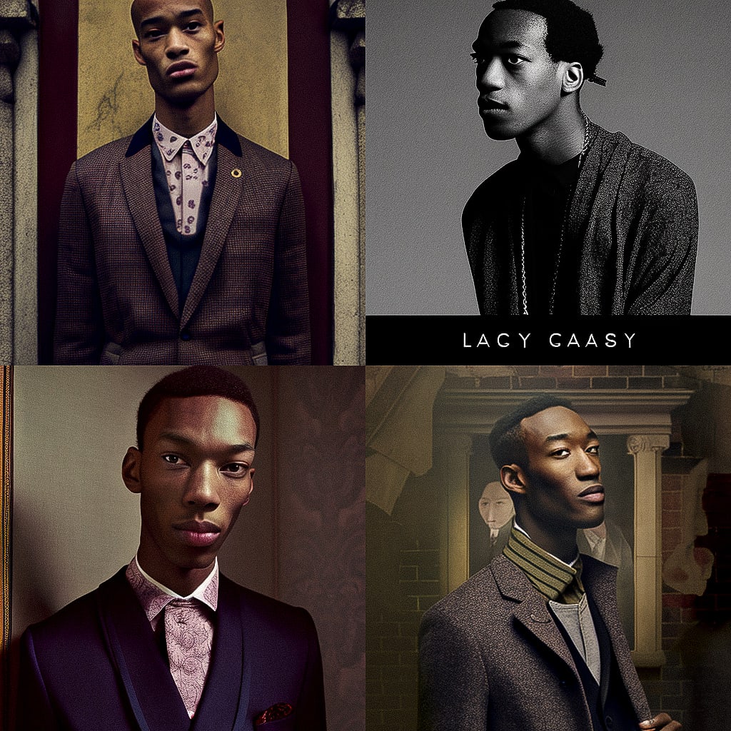 Joe Casely-Hayford Midjourney style | Andrei Kovalev's Midlibrary 2.0