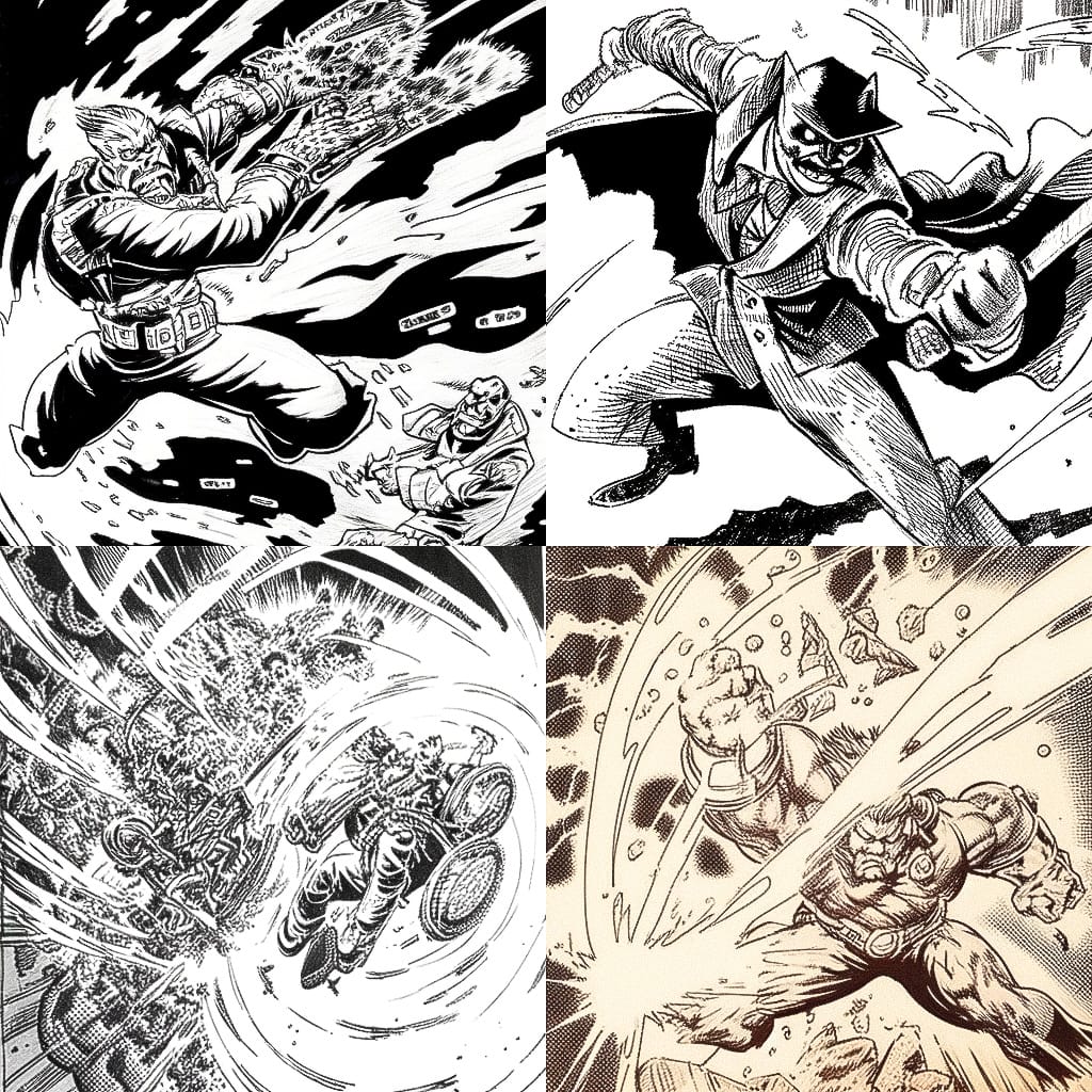 Joe Kubert Midjourney style | Andrei Kovalev's Midlibrary 2.0