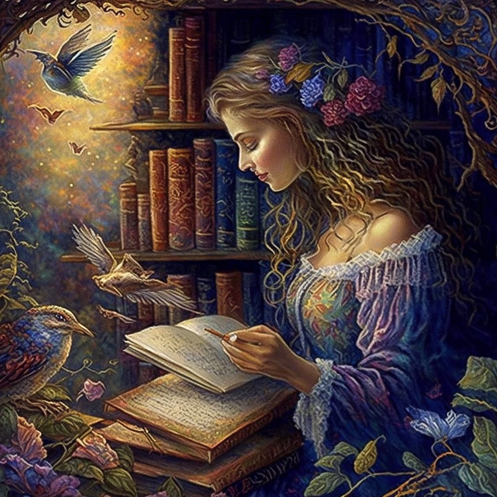 Josephine Wall Midjourney style | Andrei Kovalev's Midlibrary 2.0