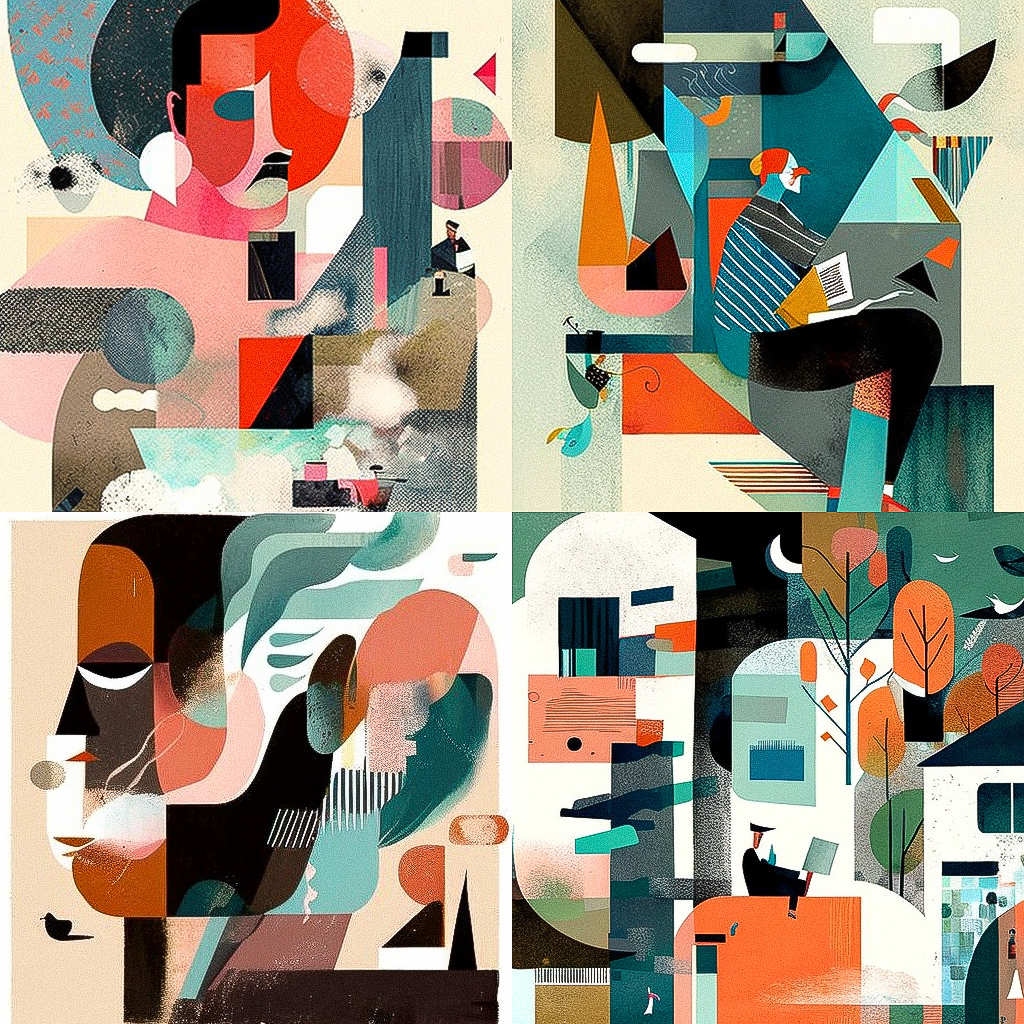 Keith Negley Midjourney style | Andrei Kovalev's Midlibrary 2.0