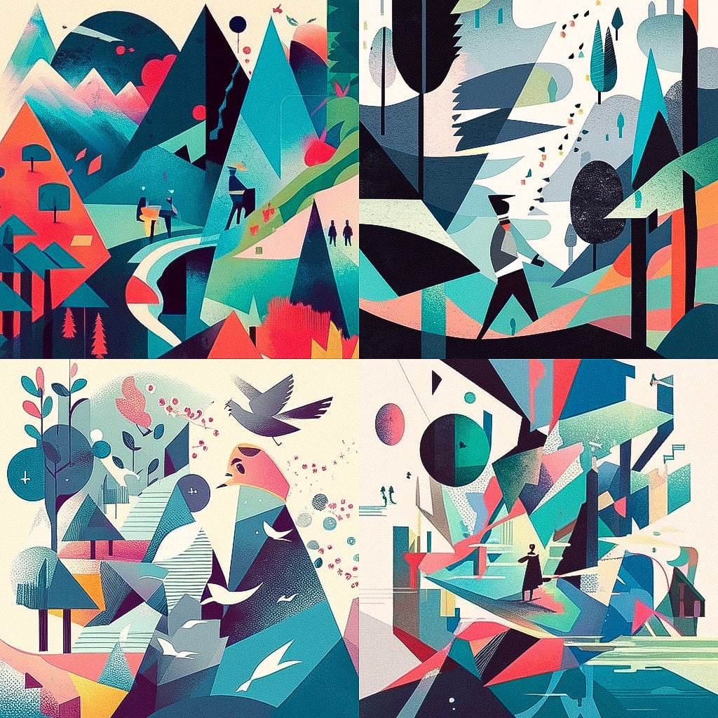 Keith Negley Midjourney style | Andrei Kovalev's Midlibrary 2.0