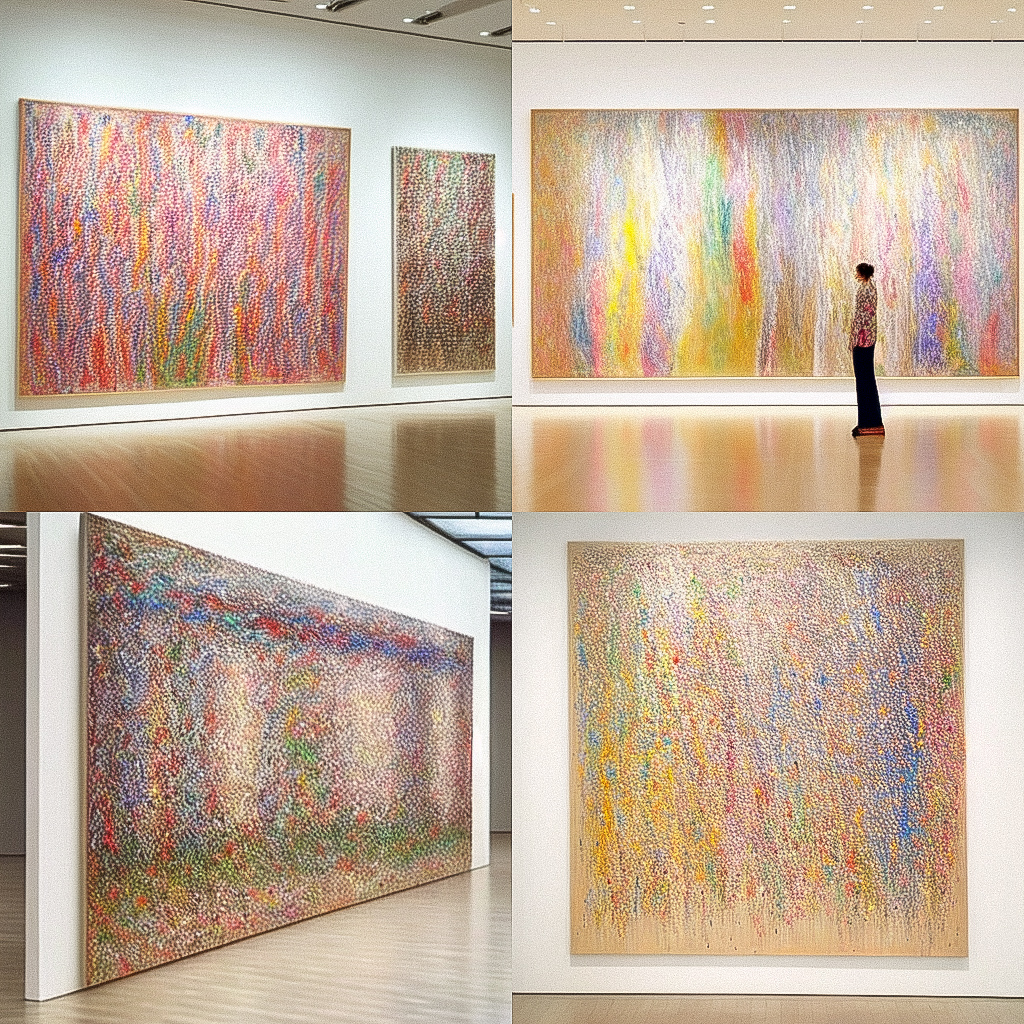 Larry Poons Midjourney style | Andrei Kovalev's Midlibrary 2.0