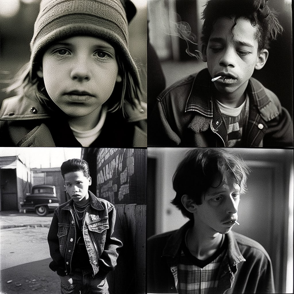 Larry Clark Midjourney style | Andrei Kovalev's Midlibrary 2.0