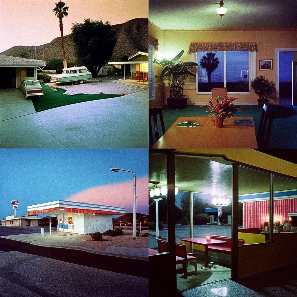 Larry Sultan Midjourney style | Andrei Kovalev's Midlibrary 2.0