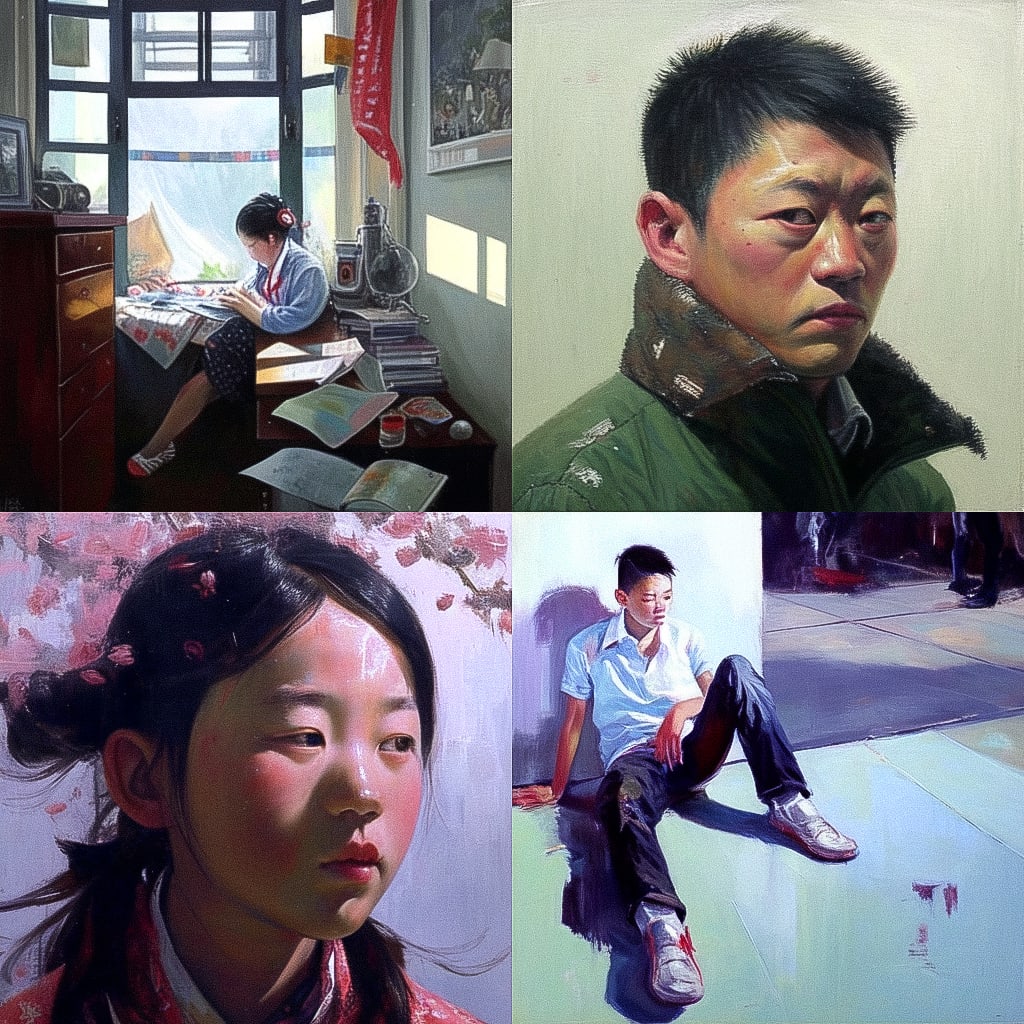 Liu Xiaodong Midjourney style | Andrei Kovalev's Midlibrary 2.0