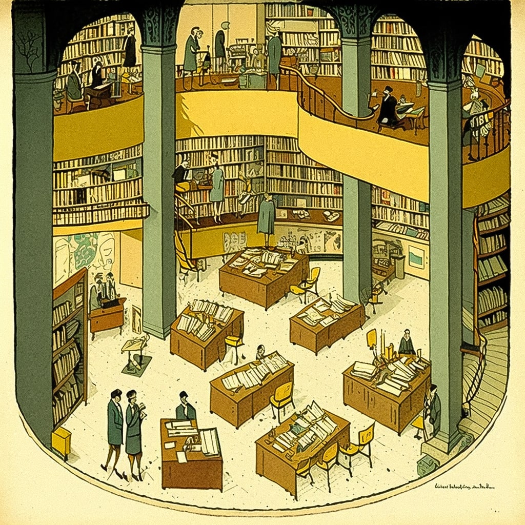 Adrian Tomine Midjourney style | Andrei Kovalev's Midlibrary 2.0